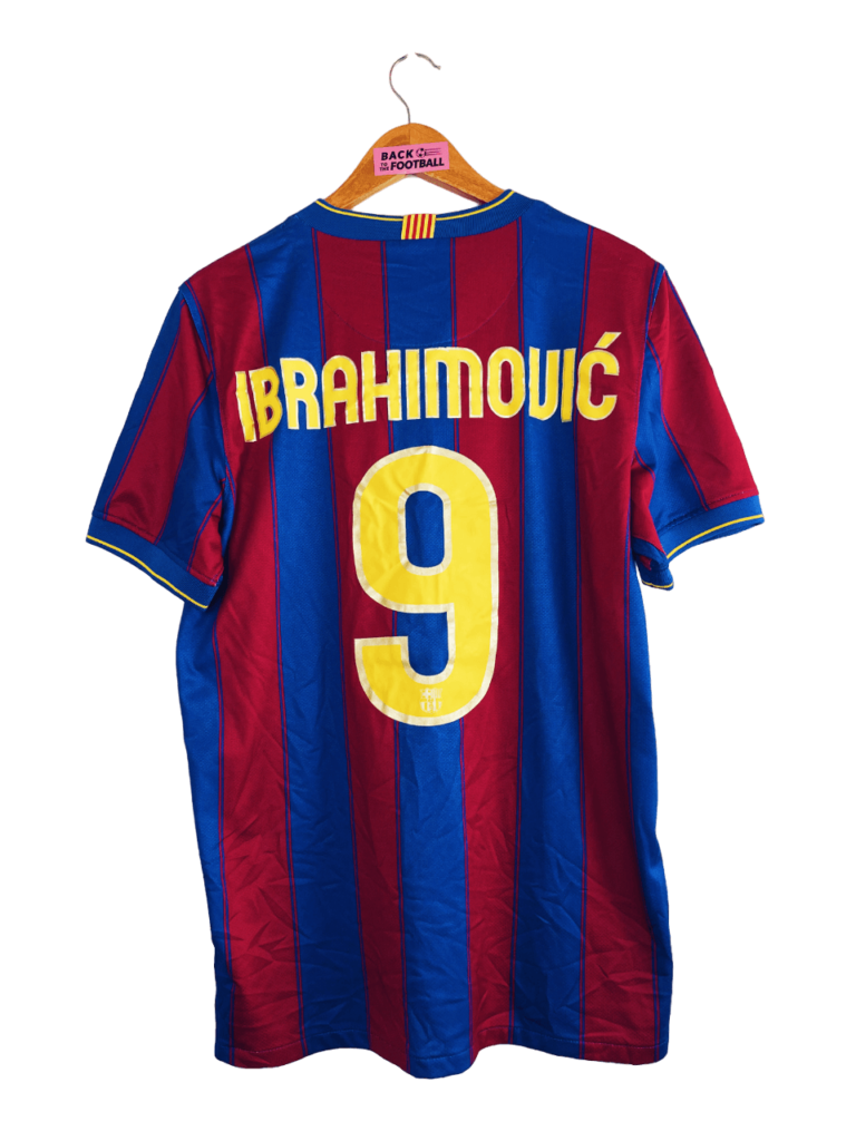 Maillot vintage 2009 / 2010 - Barcelone - Ibrahimovic #9 (M) - Back To ...