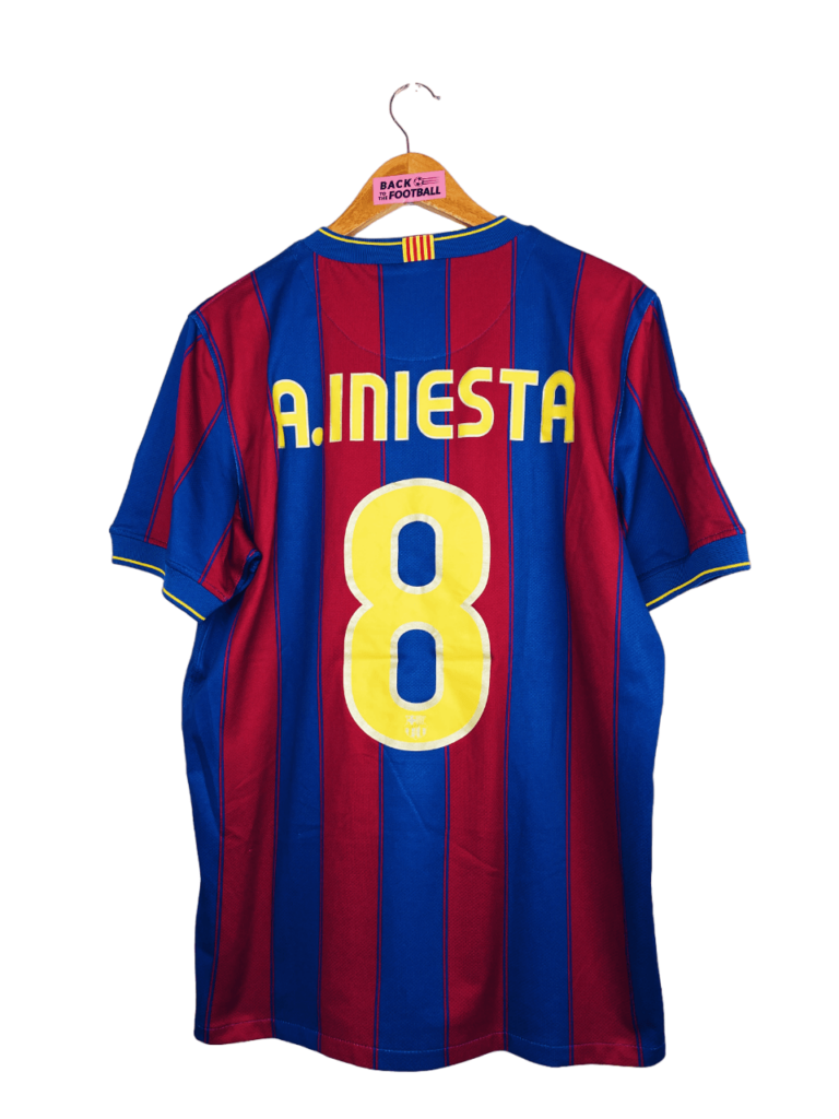 Maillot vintage 2009 / 2010 - Barcelone - Iniesta #8 (L) - Back To The ...